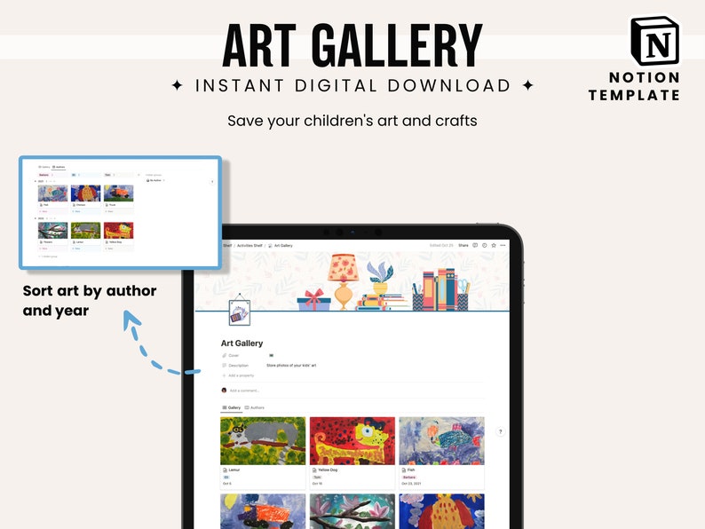 Notion Activities Shelf | Digital Organizer for Kids | Children's ...