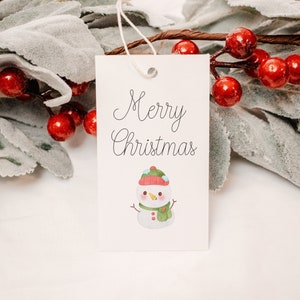 Printable Snowman Gift Tags | Printable Christmas Gift Tags | Holiday ...
