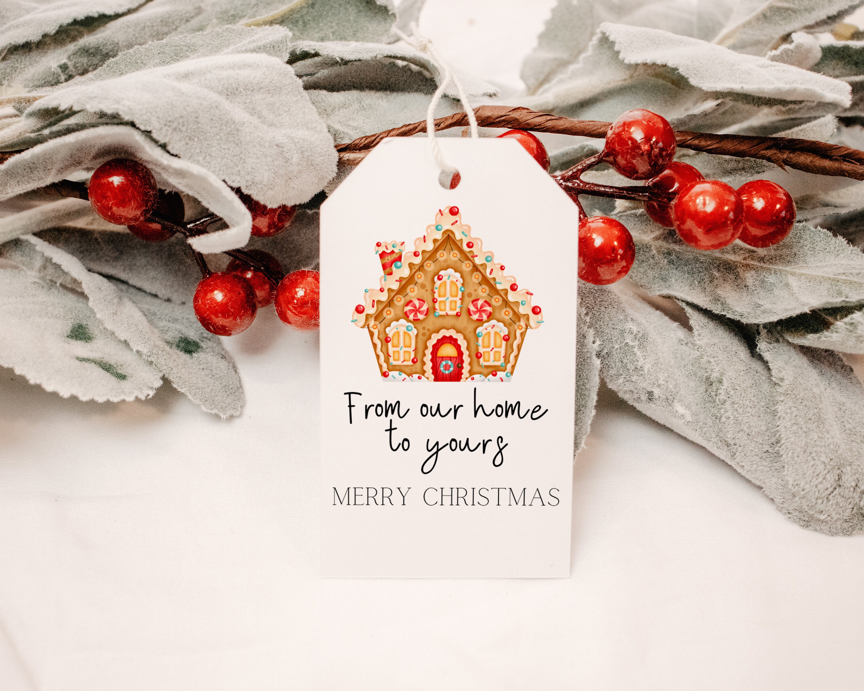 Printable From Our Home to Yours Gift Tags | Printable Christmas Gift ...