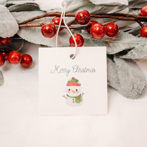 Printable Snowman Gift Tags | Printable Christmas Gift Tags | Holiday ...