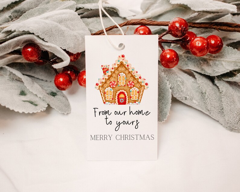 Printable From Our Home to Yours Gift Tags | Printable Christmas Gift ...
