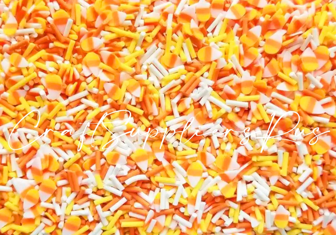 Faux Candy Corn Polymer Clay Sprinkles Fake Candy Corn - Etsy