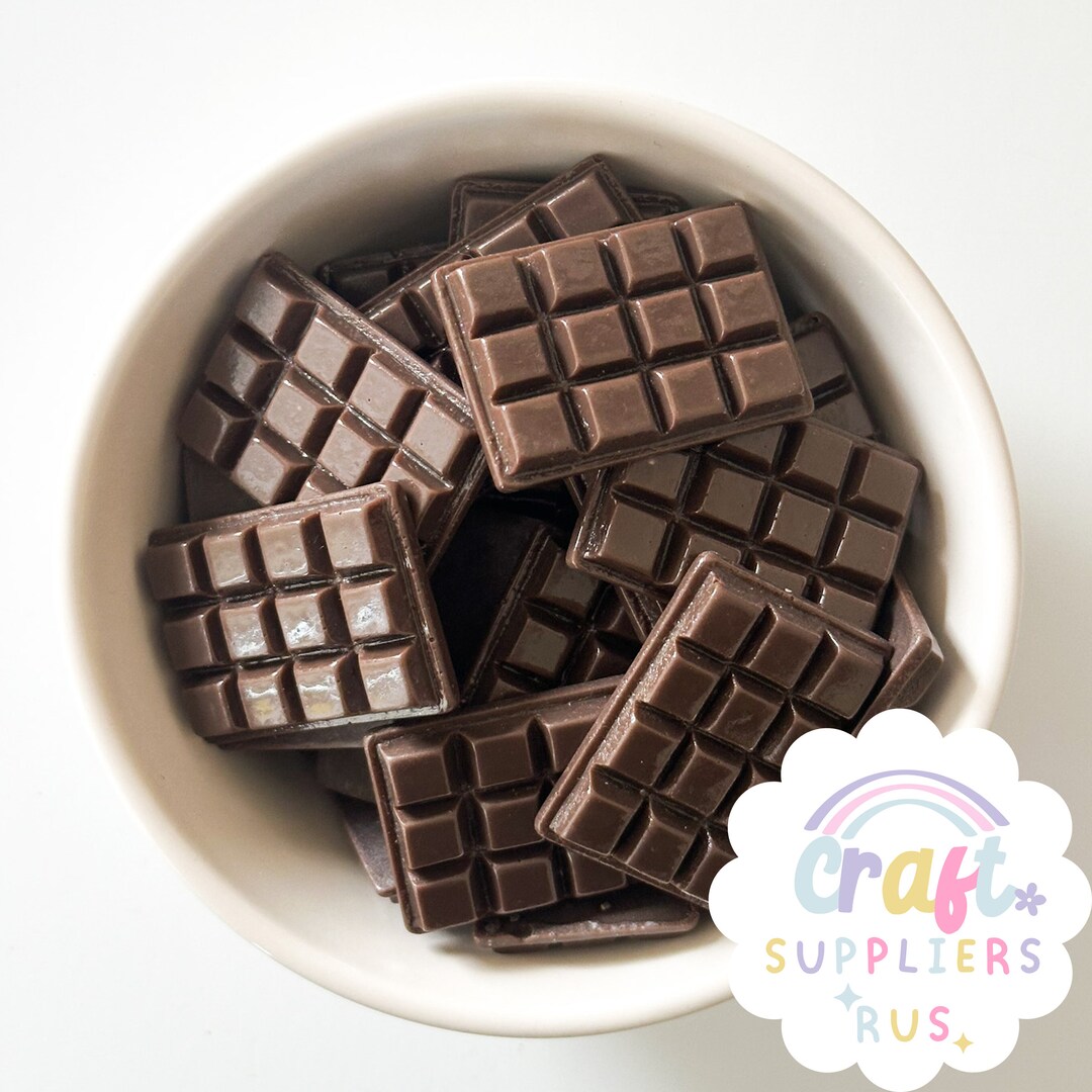 4 Chocolate Bar Cabochons, Chocolate Bar Charms, Fake Chocolate Bars ...