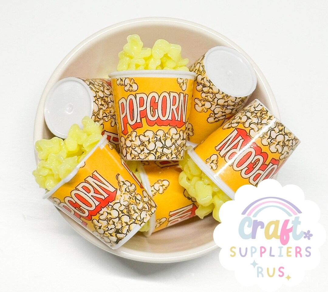 3 Piece 1:6 Scale Popcorn Bucket Charms, Miniature Popcorn Bucket ...