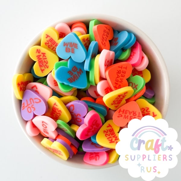 Fake Candy Hearts - Etsy