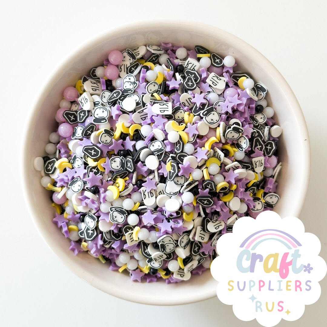 Faux Halloween RIP Polymer Clay Mix, Fake Halloween Sprinkle Mix, Fake ...