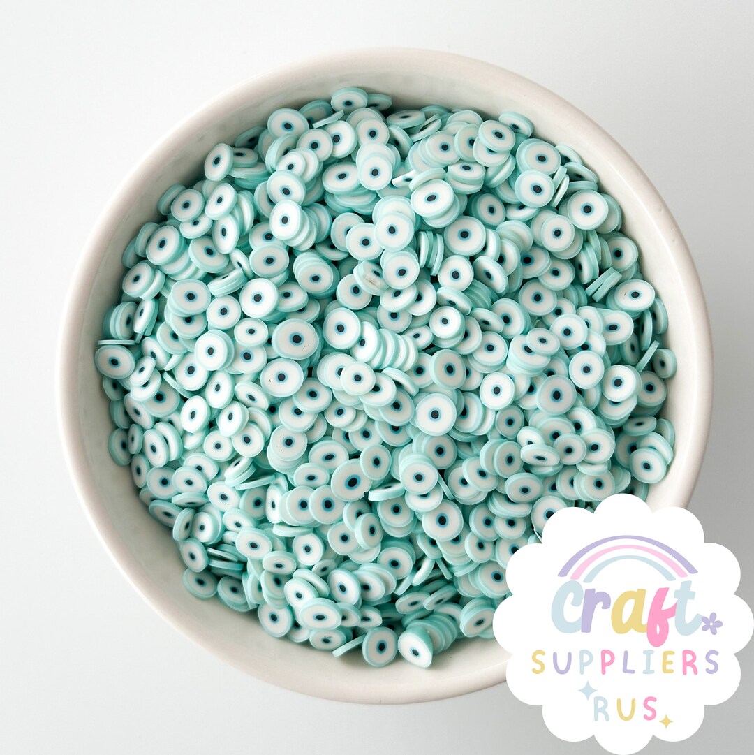 5MM Evil Eye Polymer Clay Sprinkles, Fake Evil Eye Sprinkles, Faux Evil ...
