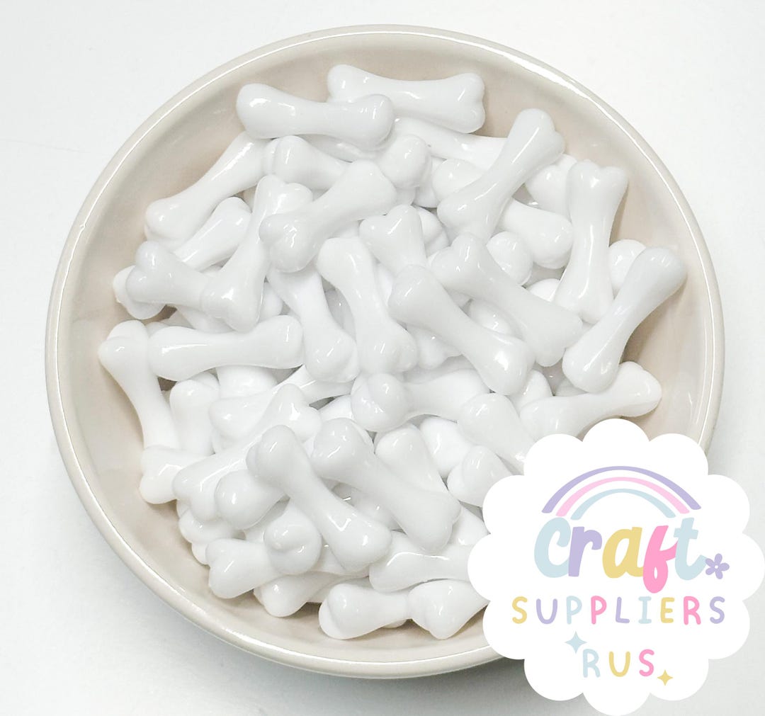 20PC 3D Bone Charms, Fake Bones, Fake Dog Bones, Mini Halloween Charms ...