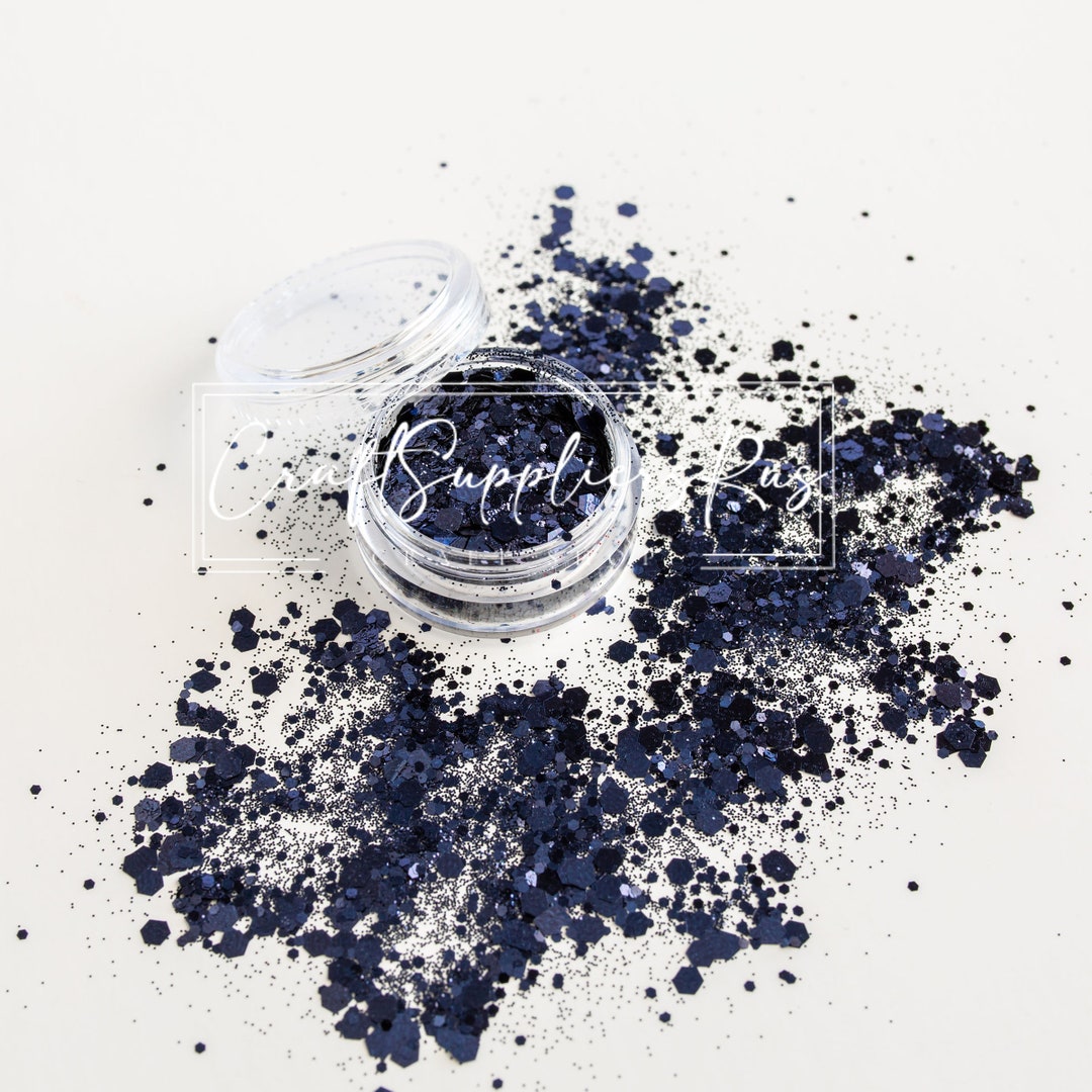 Midnight Blue Chunky Glitter Mix, Blue Chunky Glitter Mix, Chunky ...