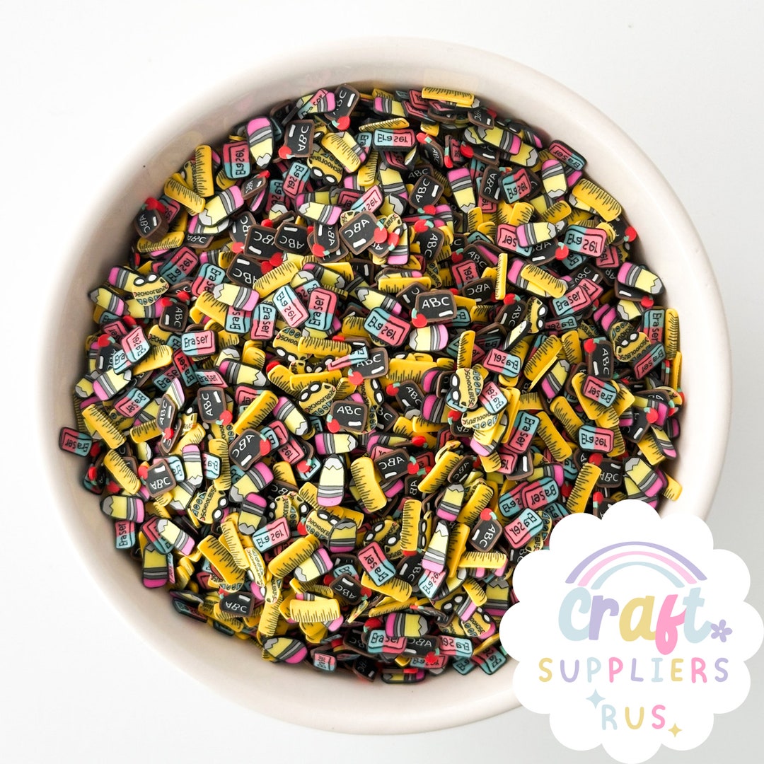 5MM Faux Back to School Sprinkle Mix, Fake Back to School Sprinkle Mix ...