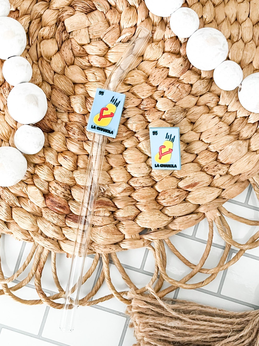La Chancla Straw Topper, La Borracha Straw Topper, Straw Topper - Etsy