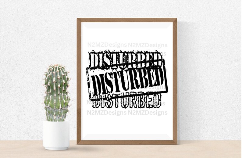 Disturbed, Disturbed, Disturbed PNG Deisgn - Etsy