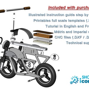 DIY - Plans and Tutorial for Making a Wooden Balance Bike With 10-inch ...