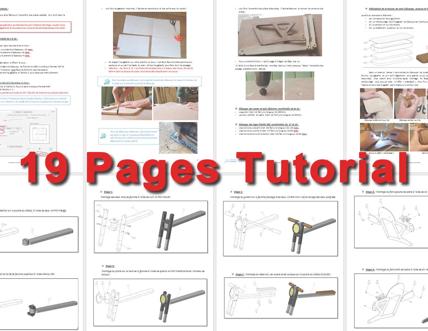 DIY - Plans and Tutorial for Making a Wooden Balance Bike With 10-inch ...