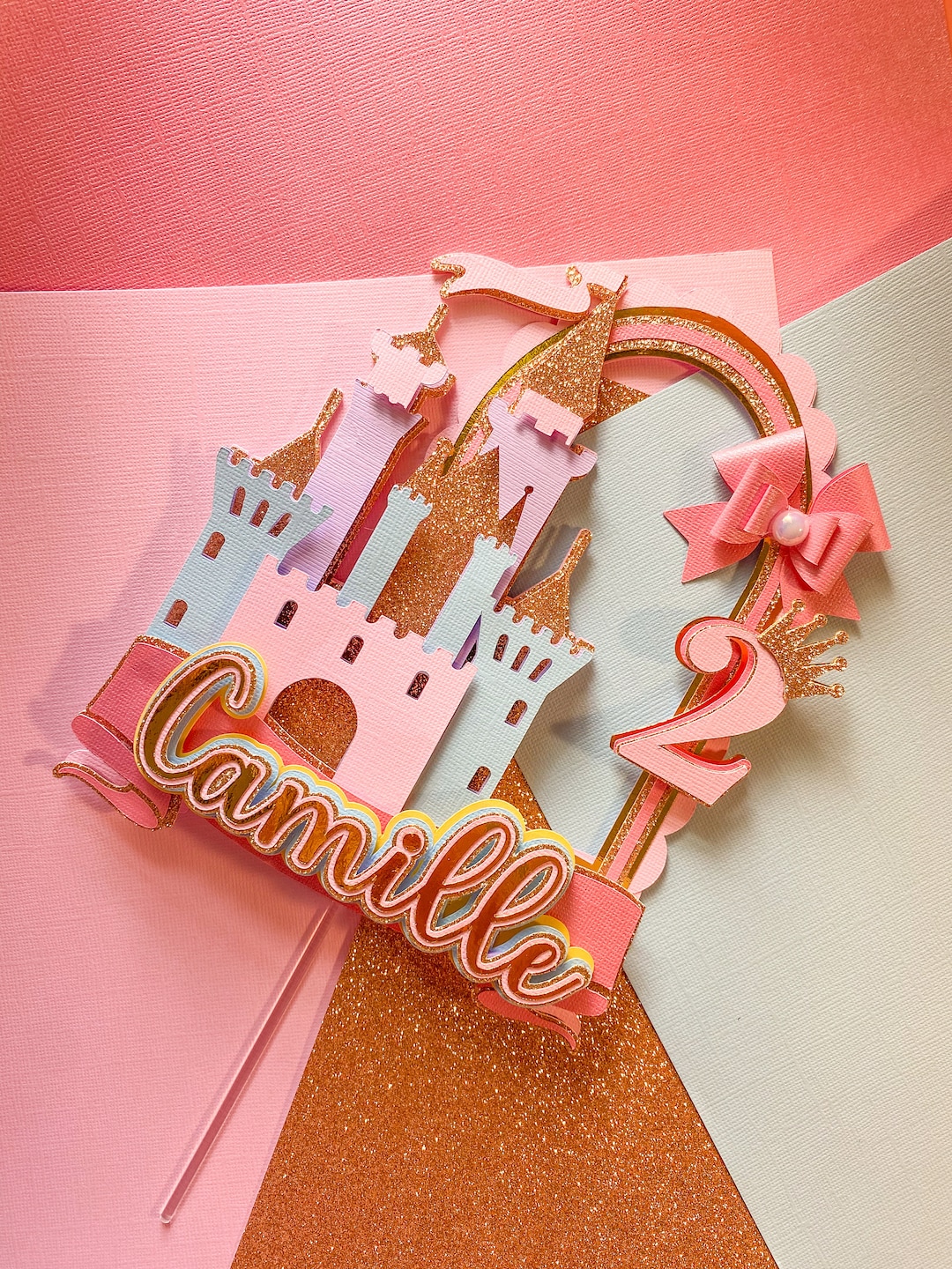 Princess Cake Topper, Enchanting Princess Cake Topper, Princess ...