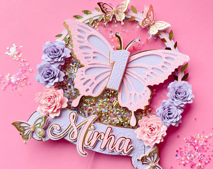 Butterfly Cake Topper,butterfly Patry,baby Shower Butterfly,birthday ...