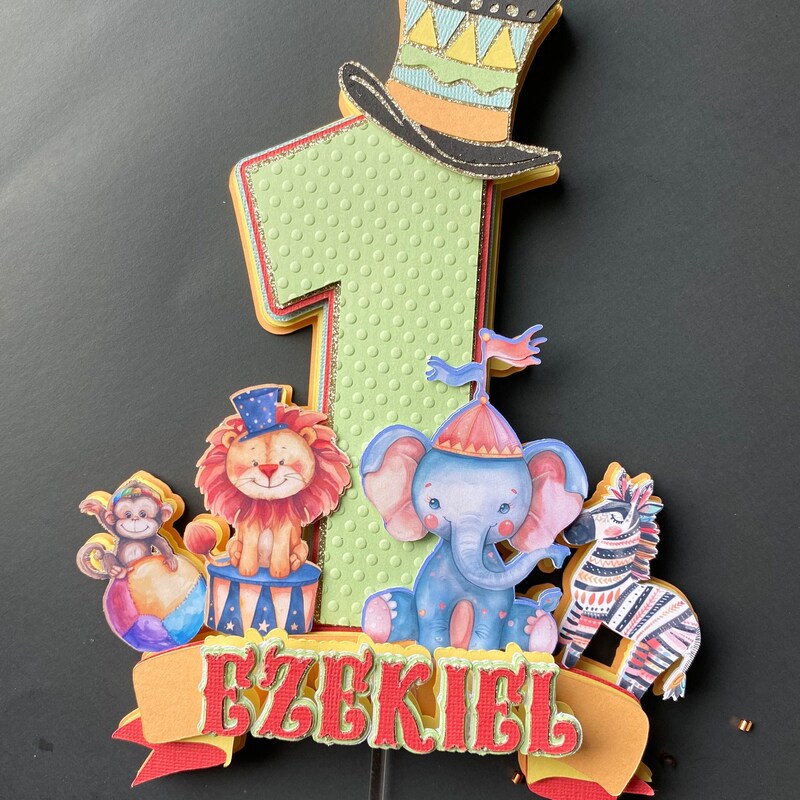Circus Cake Toppers - Etsy