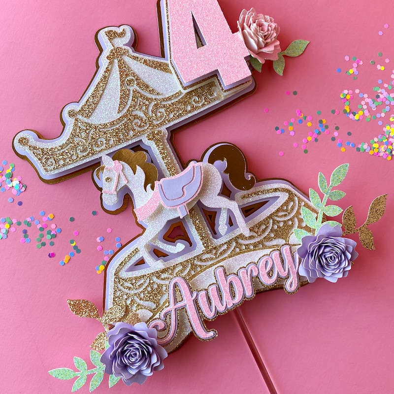 Carousel Cake Topper - Etsy