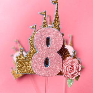 Princess Cupcake Topper, Castle Cupcake Topper, Princess Castle Cupcake ...