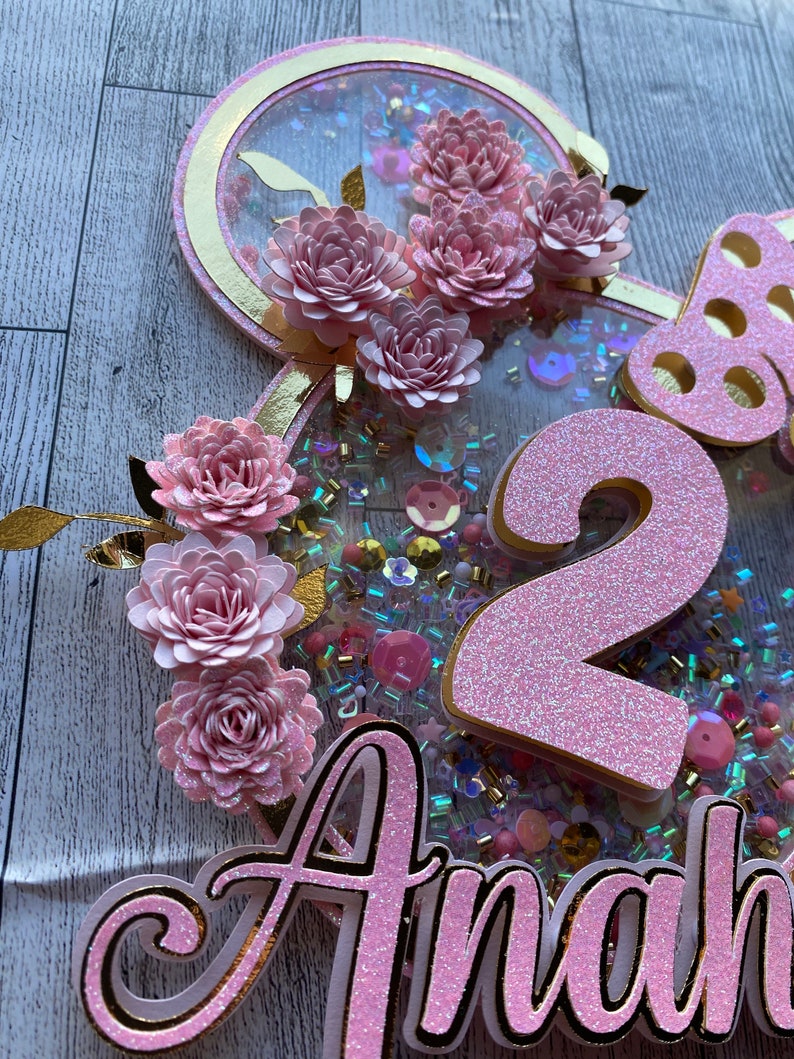 Minnie Inspired Cake Topperminnie Birthday Partyminnie Theme - Etsy