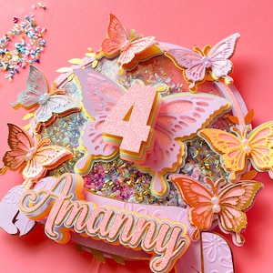 Rainbow Butterfly Cake Topper,butterfly Patry Decoration,baby Shower ...