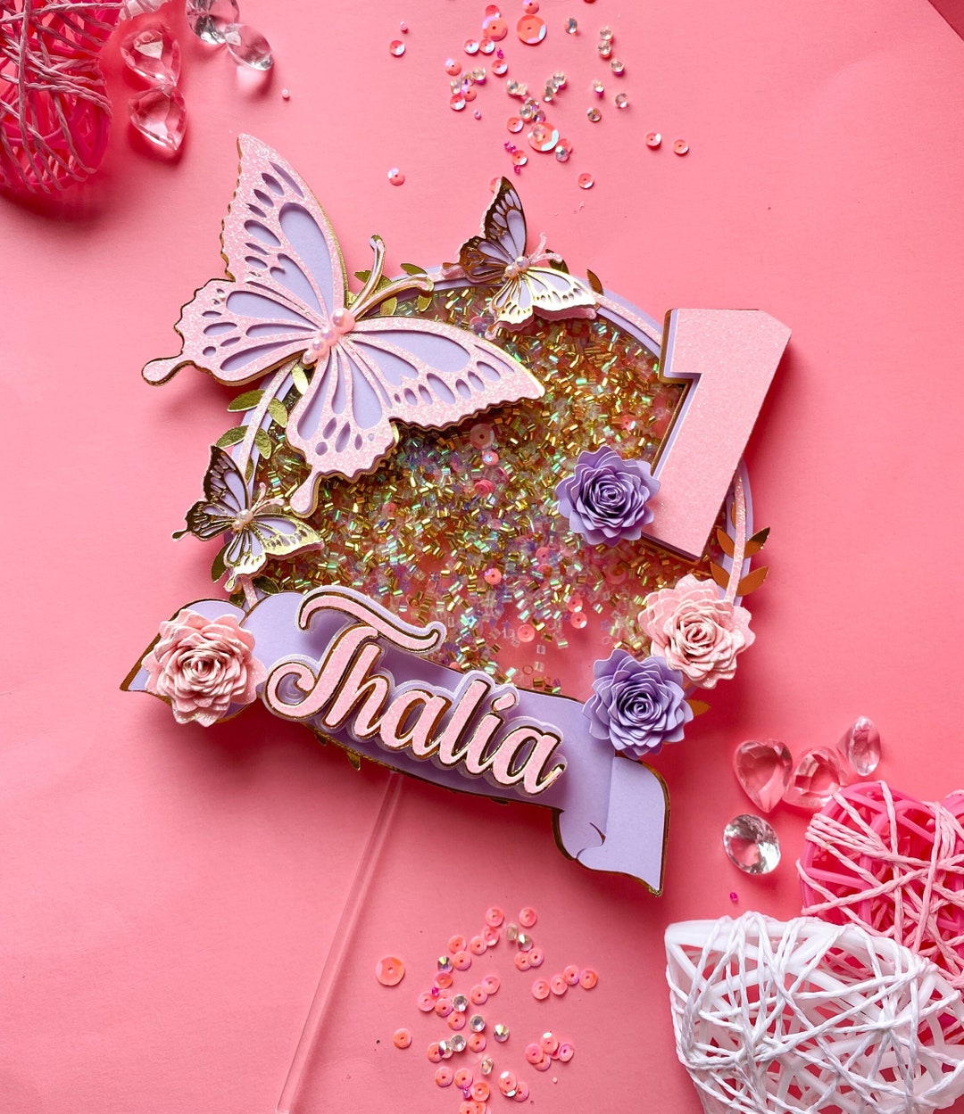 Butterfly Cake Topper,butterfly Patry,baby Shower Butterfly,birthday ...