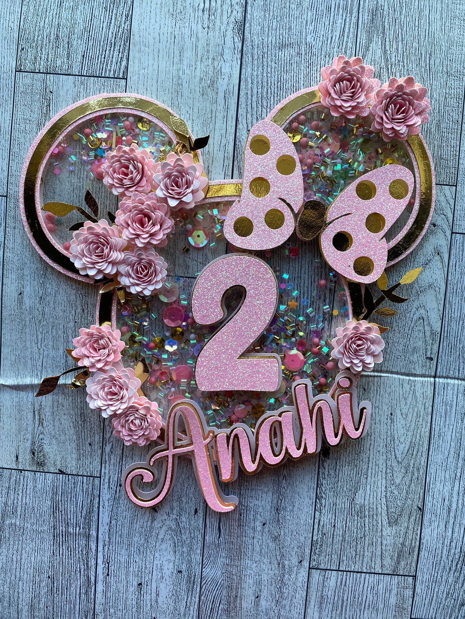 Minnie Inspired Cake Topperminnie Birthday Partyminnie Theme - Etsy