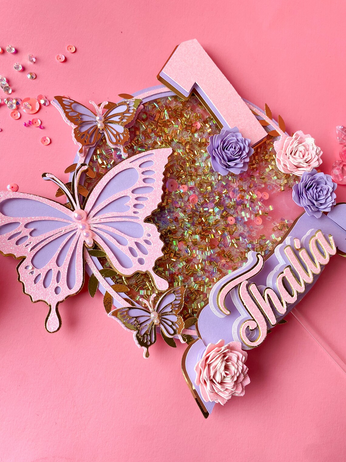 Butterfly Cake Topper,butterfly Patry,baby Shower Butterfly,birthday ...