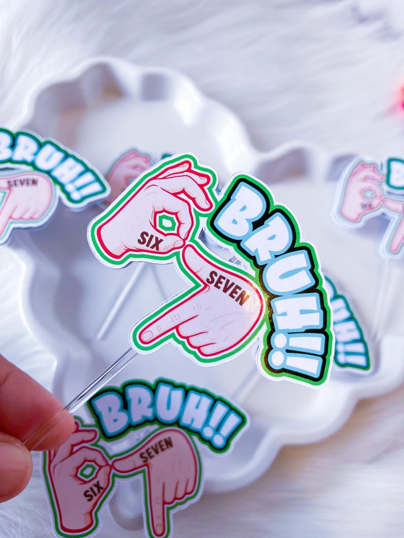 Six Seven Cake Topper 6 7 Cake Topper 6 7 Birthday Party 6 7 Birthday ...