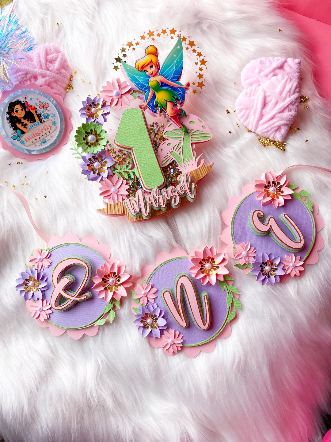 Tinker Bell Cake Topper, Tinker Bell Birthday Party, Tinker Bell Party ...