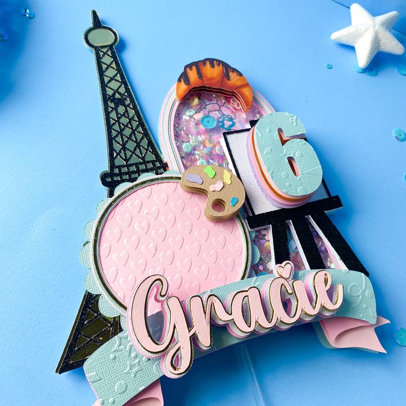 Paris Cake Topper - Etsy