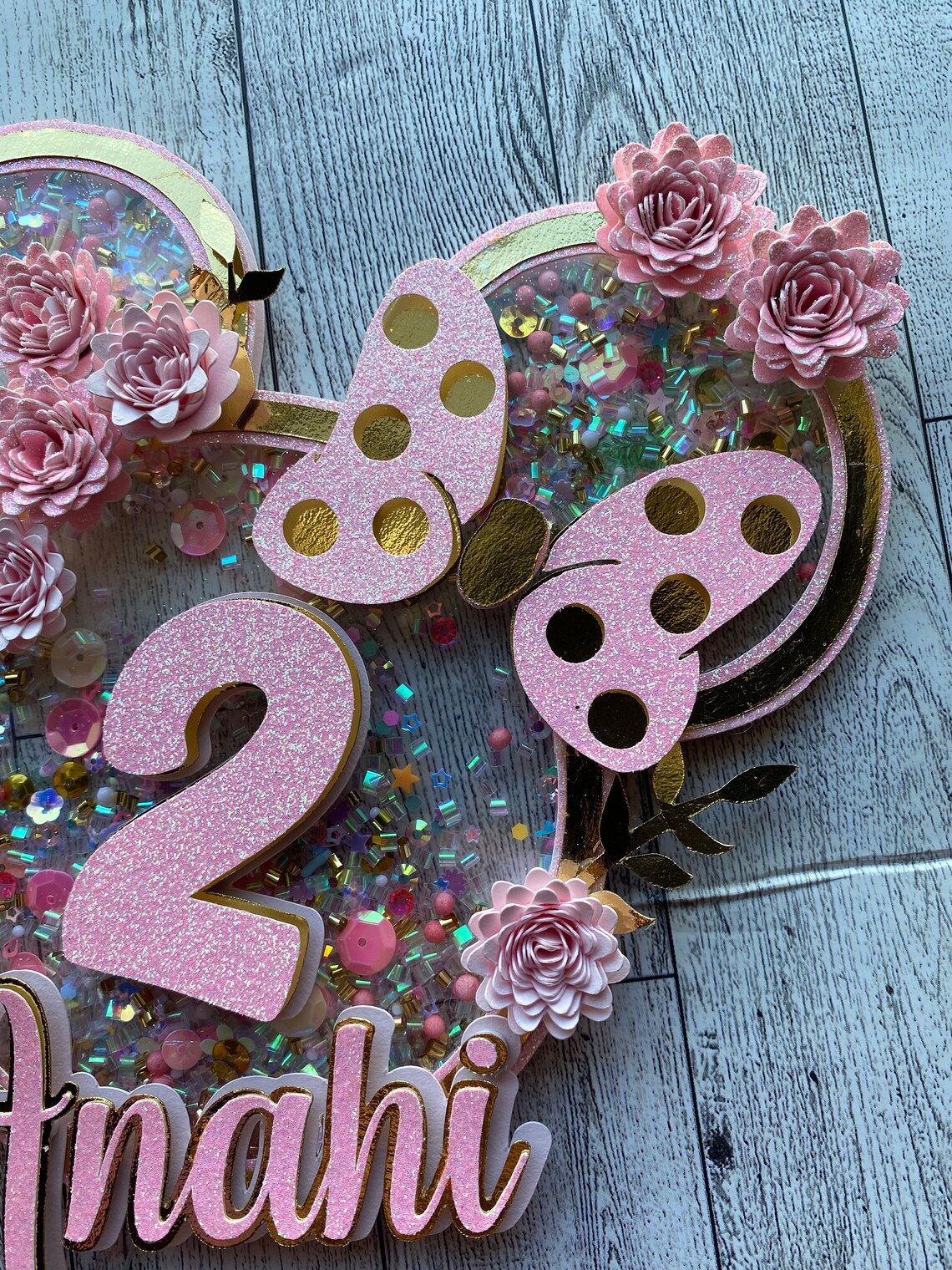 Minnie Inspired Cake Topperminnie Birthday Partyminnie Theme - Etsy