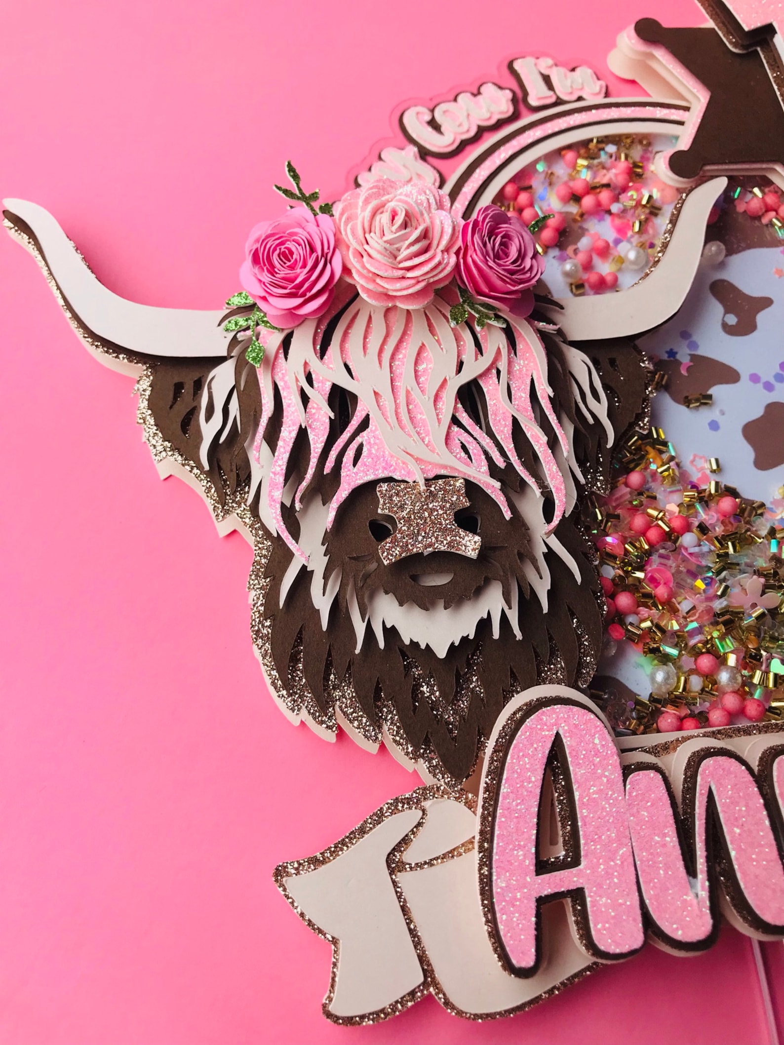 Highland Cow Cake Topper, Highland Cow Birthday Theme,cow Girl Birthday ...