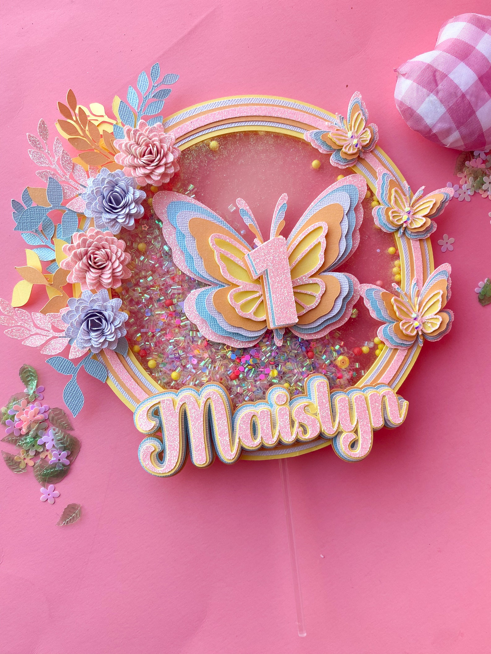 Butterfly Cake Topper,butterfly Patry,baby Shower Butterfly,birthday ...