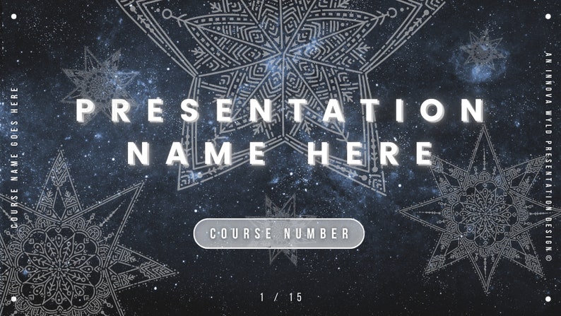 Celestial Gaze Presentation Template Canva Customizable - Etsy
