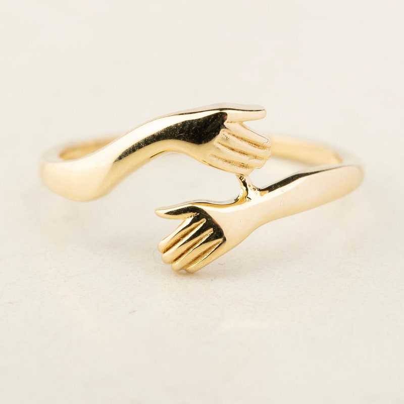 Hug Ring Gold - Etsy