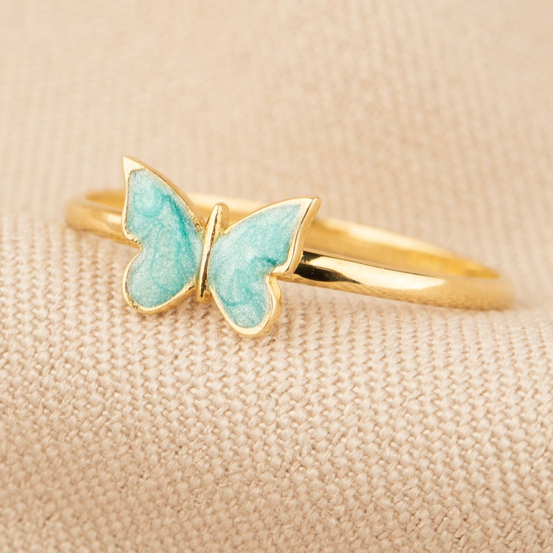 Gold Butterfly Ring - Etsy