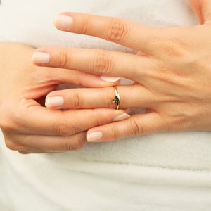 14K Solid Gold Rabbit Ring - Gold Bunny Ring - Cute Rabbit Ring - Lucky ...