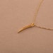 14k Gold Alif elif Necklace,14k Gold Arabic Letter Necklace,gold Arab ...