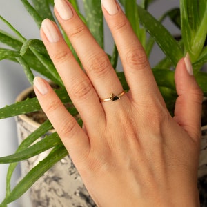 14K Solid Gold Rabbit Ring - Gold Bunny Ring - Cute Rabbit Ring - Lucky ...