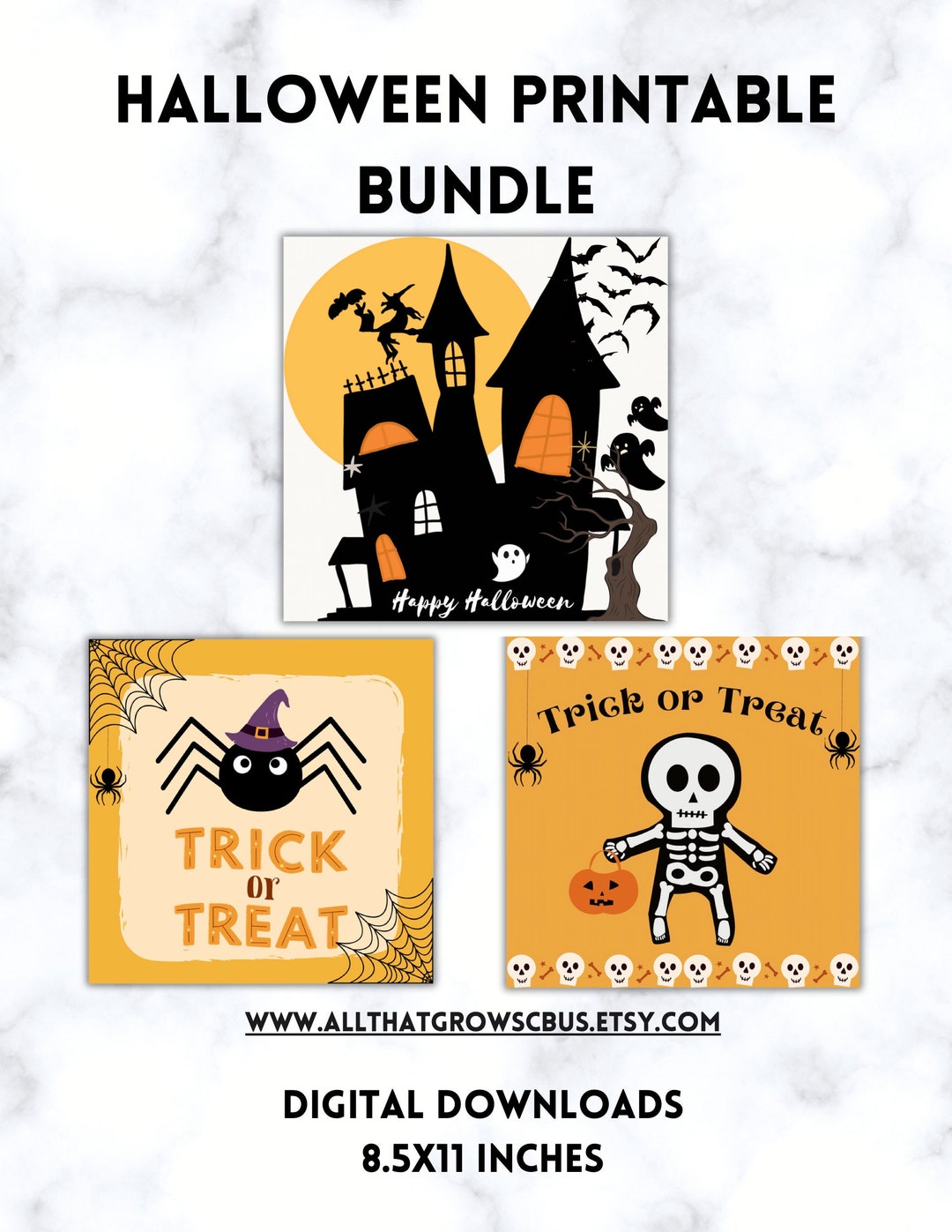 Halloween Printable Bundle - Etsy
