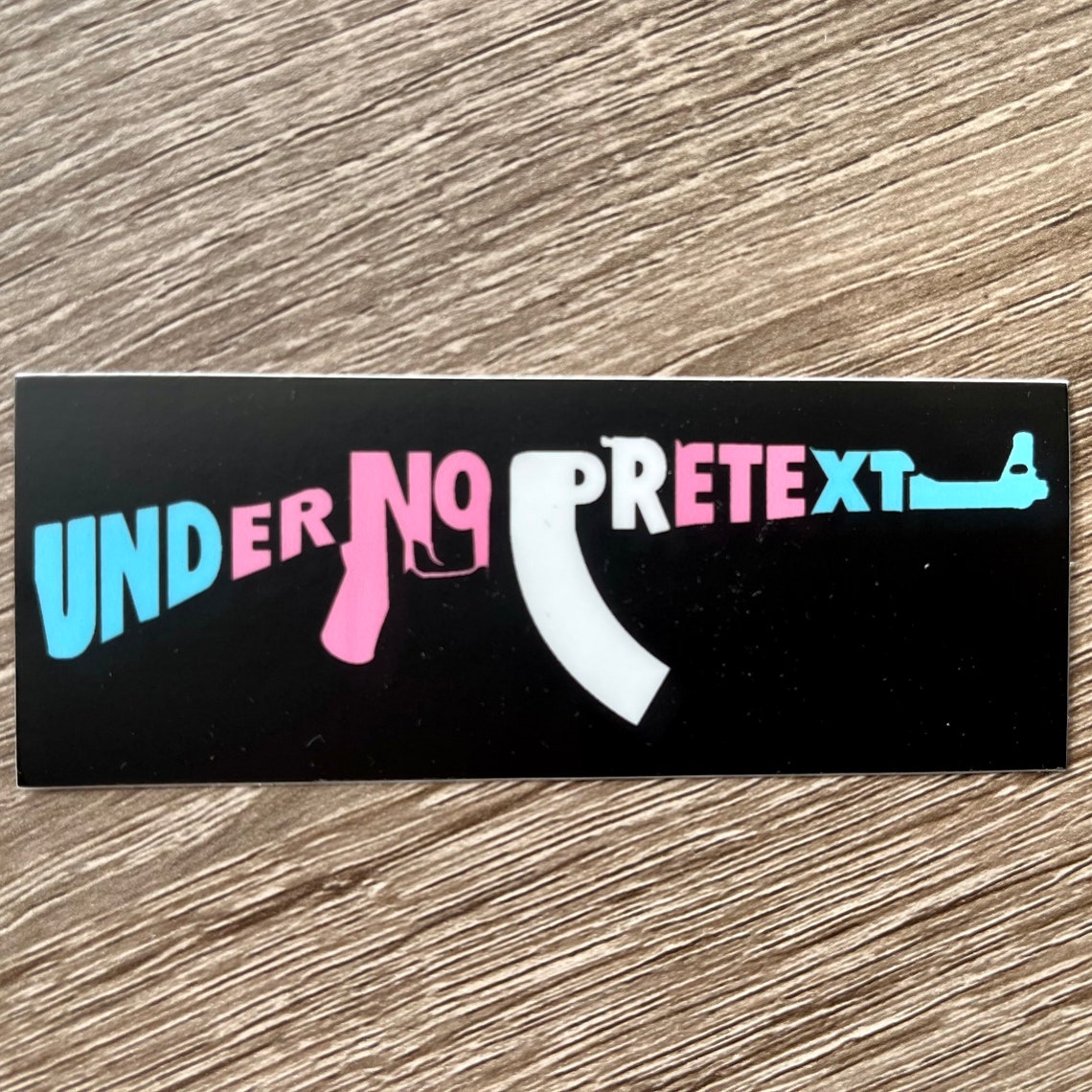 Under No Pretext Trans Flag Sticker - Etsy