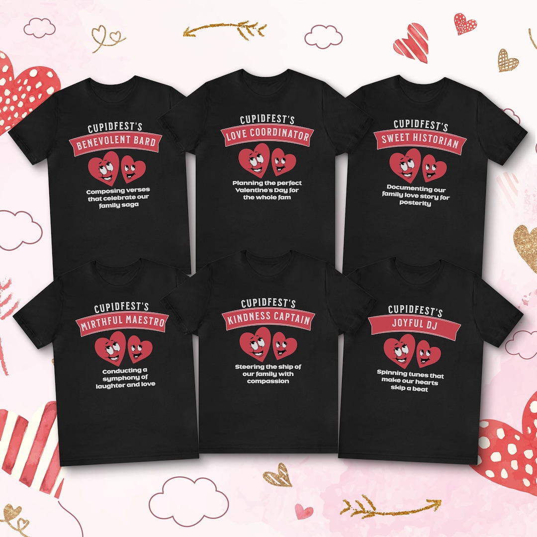 30 Quotes, Family Matching Valentines Day Shirts, Funny Group ...