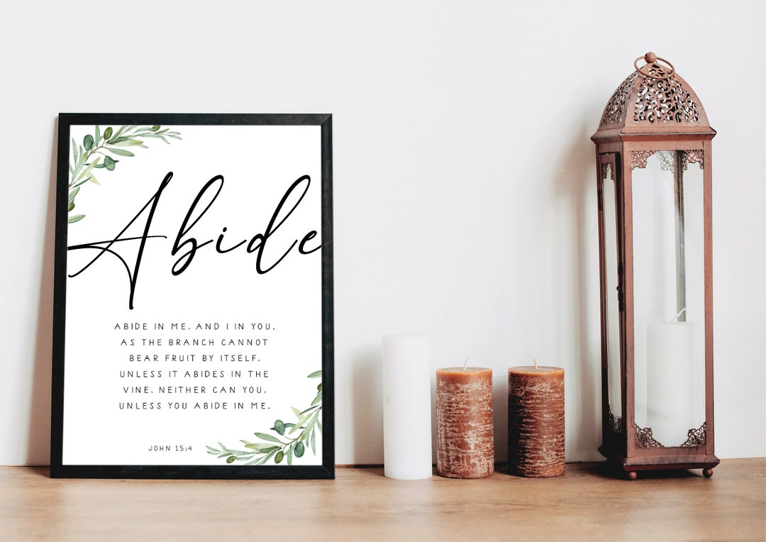 Christian Scripture Print, John 15, Bible Verse Print, Scripture ...