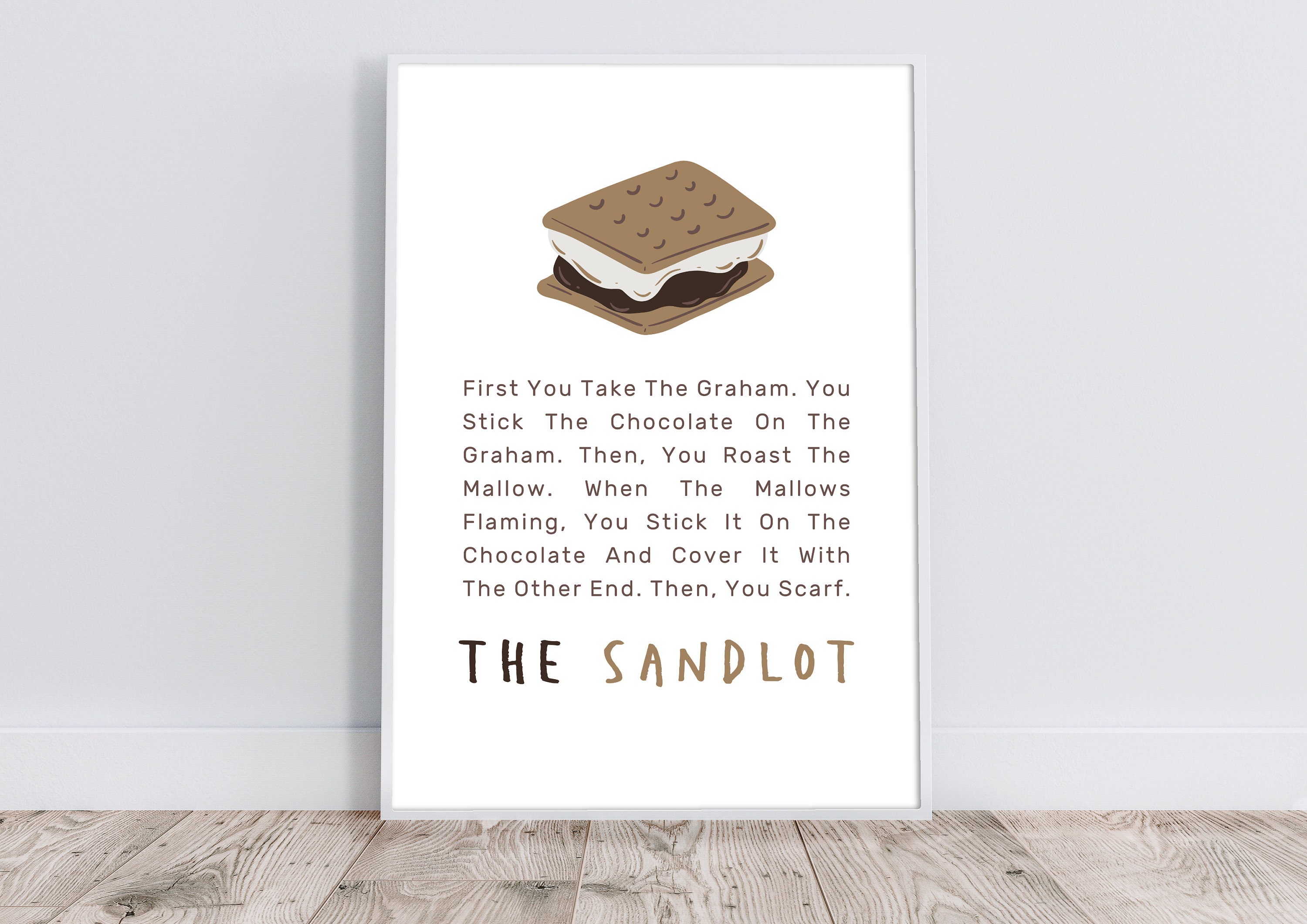 The Sandlot Quote, S'more Decor, S'more Print, S'mores Quote, Boys Room ...