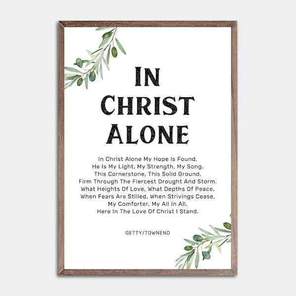 In Christ Alone - Etsy