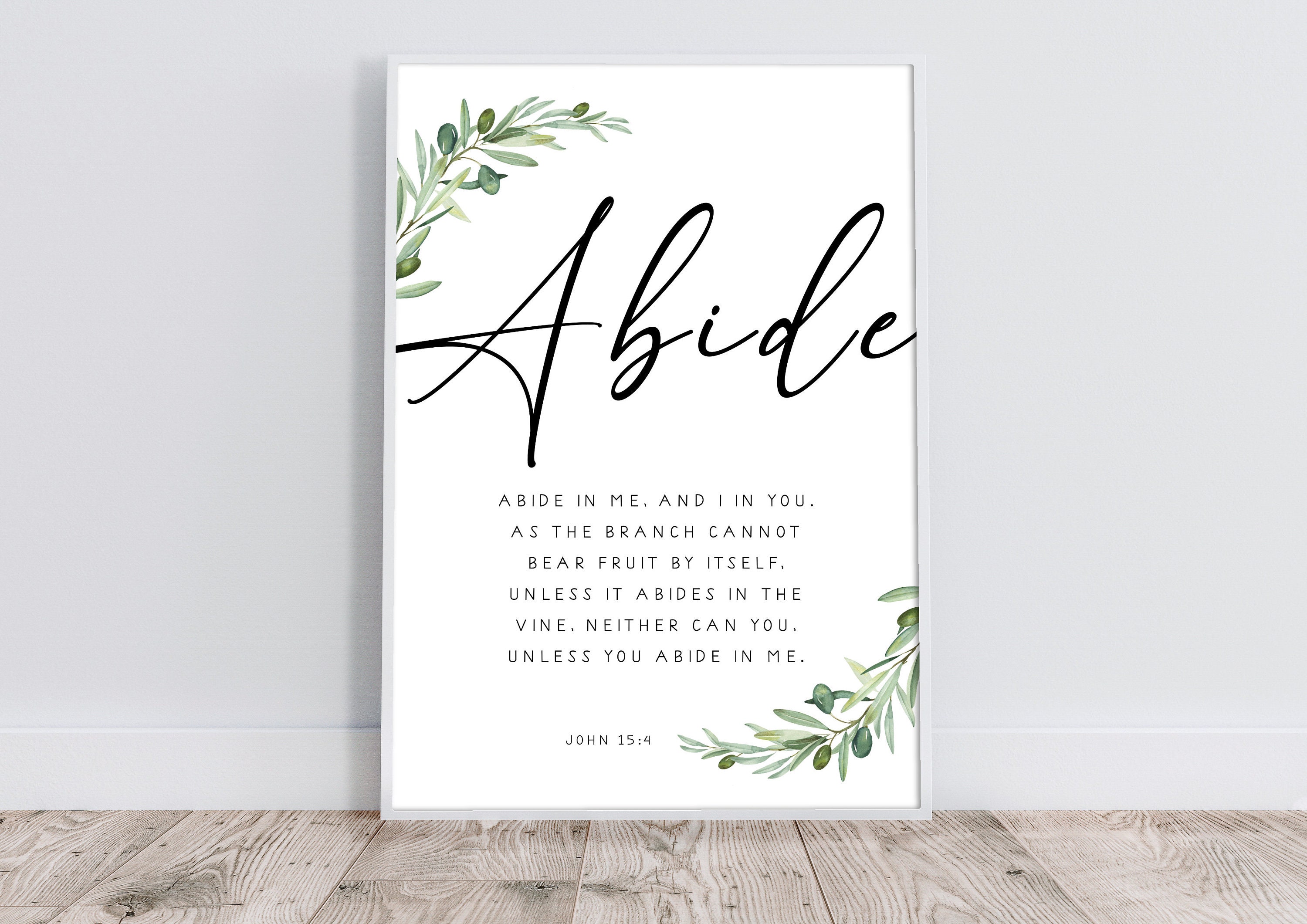 Christian Scripture Print, John 15, Bible Verse Print, Scripture ...