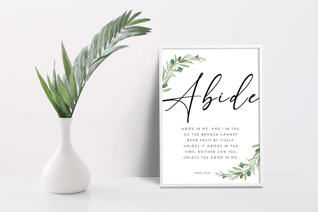 Christian Scripture Print, John 15, Bible Verse Print, Scripture ...