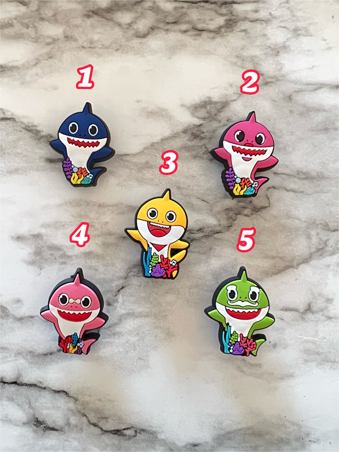 Baby Shark Shoe Charms/shoe Decoration/shoe Pins - Etsy