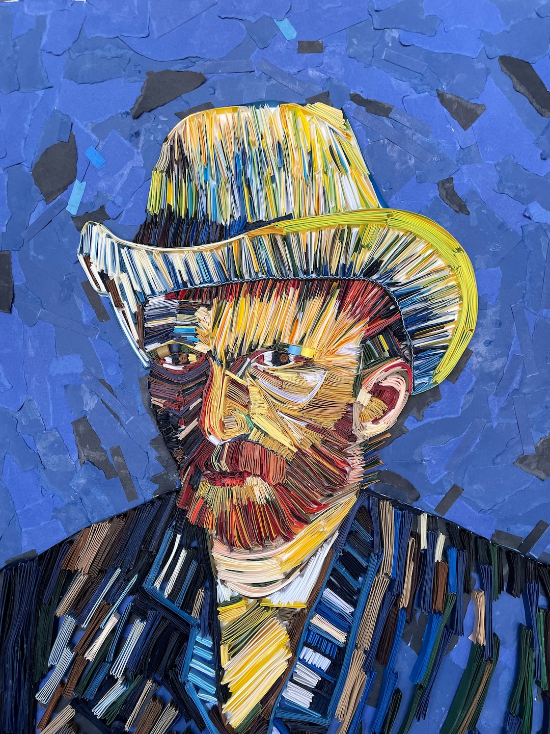 Van Gogh's Self-portrait Paper/quilling Board - Etsy